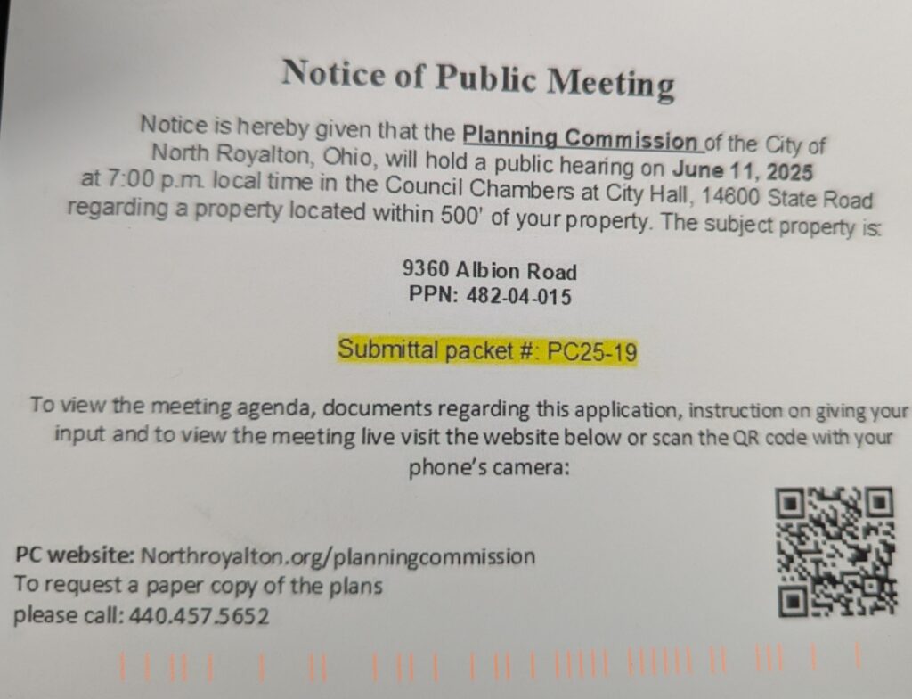 PUBLIC HEARING LEGAL NOTICE - MEETING JUNE 11, 2025. - NoRo Flood Fight ...